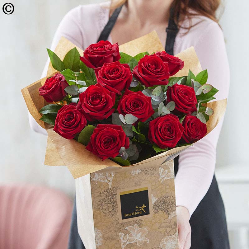 Dozen Luxury Red Roses - Hampshire Flower Barn